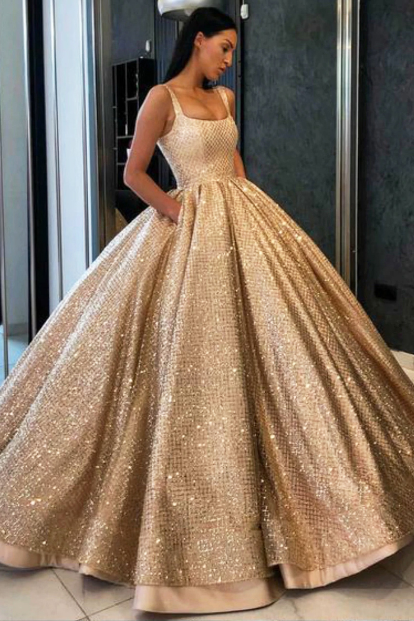 Sparkly Special Occasion Dresses and Shiny Wedding Gowns - ZOOEK